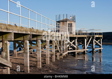 Old jetty on Chasewater reservoir Stock Photo - Alamy