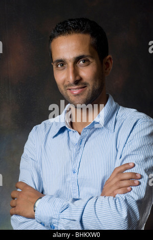 Young arab man smiling confident holding glucometer at street Stock ...
