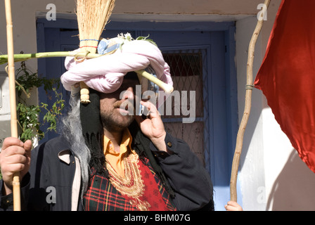 the qadi in the festival of apokries, carnival in greece Stock Photo ...