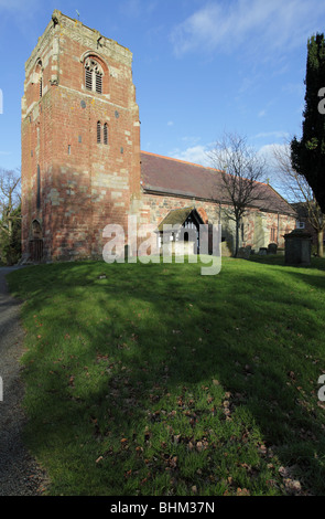 Atcham Church and River Severn in late evening summer light near ...
