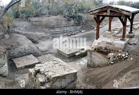 Map Baptism site of Jesus Christ at the River Jordan, Jordan Stock ...