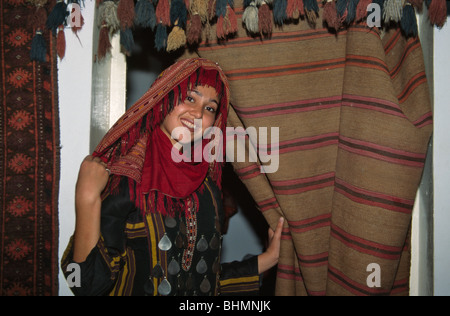 Turkmenistan girl in traditional costume, Ashgabat, Turkmenistan Stock ...