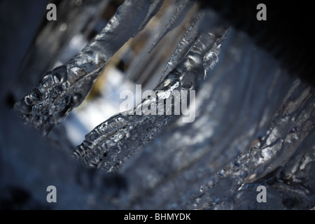 Icicles - Forest of Birse - Strachan - Scotland - UK Stock Photo - Alamy