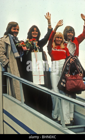 ABBA - In Switzerland in March 1979 discussing their Snow Time Special ...