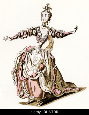Sophie Arnould, French soprano in the opera Pyramus and Thisbe, 1771 ...