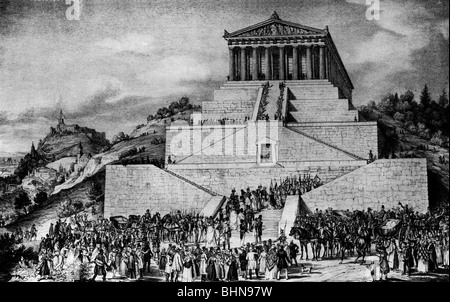 Walhalla temple hall fame Germans German history politician sovereign ...