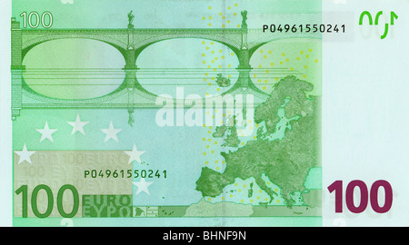 100 "one hundred" euro note euros notes bill Stock Photo - Alamy