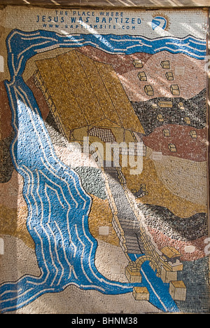 Map Baptism site of Jesus Christ at the River Jordan, Jordan Stock ...