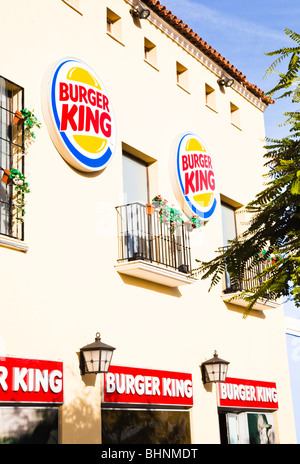 Burger King restaurant in Malaga Spain Stock Photo - Alamy