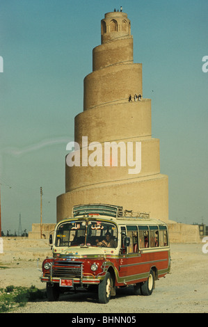 Spiral minaret of the Great Mosque of Samarra, UNESCO World Heritage ...