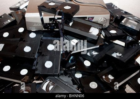 VHS Tapes & Machine old technology Stock Photo - Alamy
