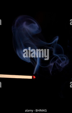 Extinguished and smoking match, Match extinguished and smoking Stock ...