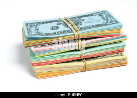 Stack of fake banknotes Stock Photo - Alamy
