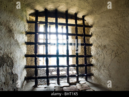 medieval prison iron bars grate detail Stock Photo - Alamy