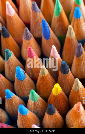 Close up of a bunch of color pencils Stock Photo - Alamy