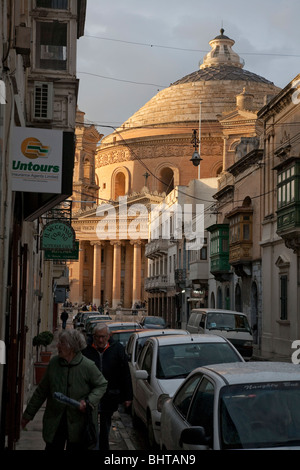 The Mosta Dome at Rotunda Square, Malta. The Church was hit with a ...
