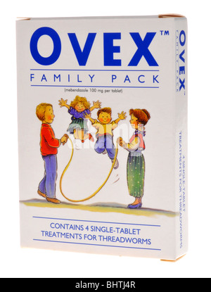 Ovex tablets for treatment of threadworm or pinworm Stock Photo - Alamy