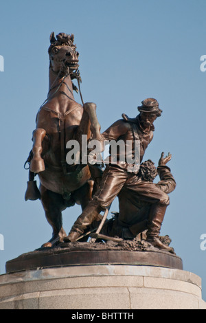 Heroic statues on Lincoln Tomb in Springfield, Illinois Stock Photo - Alamy