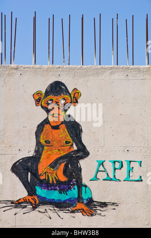 Urban graffiti in Corfu Town on the Greek island of Corfu Greece GR ...