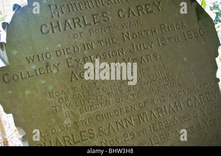 Risca colliery disaster in Wales, in the middle of the night of 15 July ...