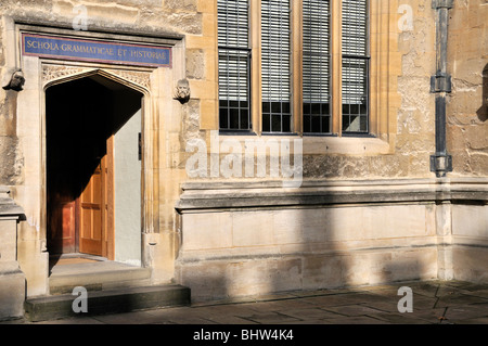 Doorway to the Schola Grammaticae et Historiae in the Old School's ...