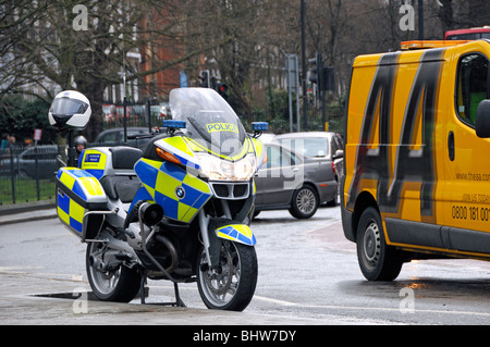 London, England, UK. Police motorcycle officers in Parliament Square ...