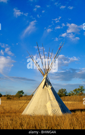 A tepee (tipi, teepee) is a Plains Indian home. It is made of buffalo ...