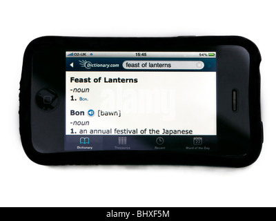 Dictionary Application on a Smartphone Stock Photo - Alamy