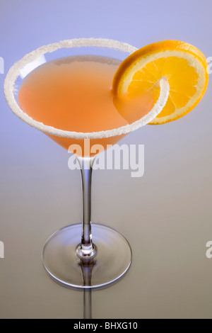 Sidecar Cocktail with a sugar rim. Beverage Concept Stock Photo - Alamy