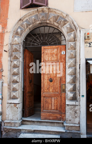 Ancient architectures in Rome. Old chimney with iron flag Stock Photo ...