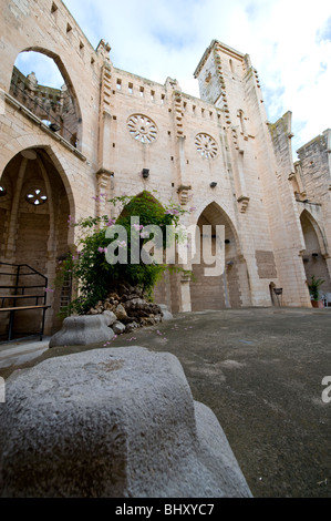The incomplete church Eglesia Nova in Son Servera, Majorca in Spain ...