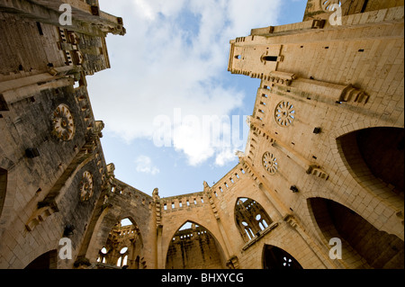 The incomplete church Eglesia Nova in Son Servera, Majorca in Spain ...