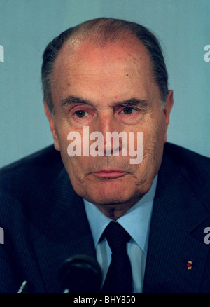 FRANCOIS MITTERRAND PRESIDENT OF FRANCE 18 July 1991 Stock Photo - Alamy