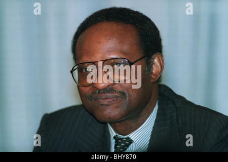 EMEKA ANYAOKU COMMONWEALTH SECRETARY-GENERAL 29 May 1991 Stock Photo ...