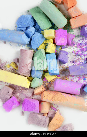 Old broken colorful chalk background Stock Photo - Alamy
