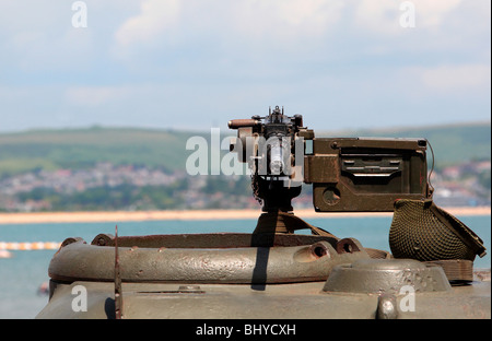 Tank top machine gun Stock Photo - Alamy