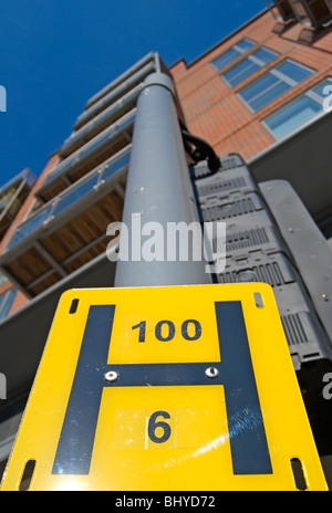 British fire hydrant and sign in Happisburgh Norfolk United Kingdom ...