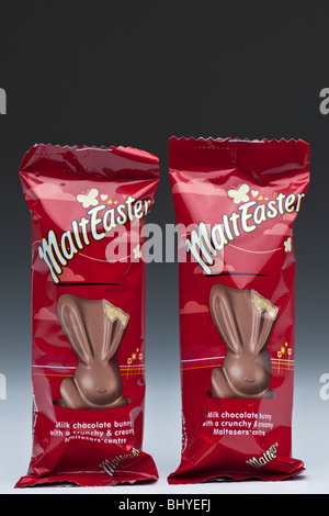 Two bars of Maltesers Malteaster chocolate bunnies Stock Photo - Alamy