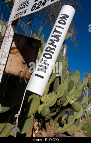 Dilapidated sign for a real estate business that has since closed in ...