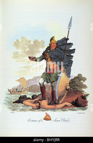 Costume - Men - Saxon Chief Stock Photo - Alamy