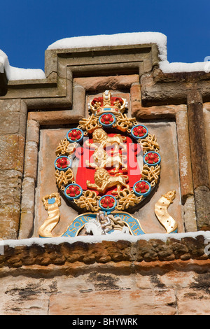 Royal Coat of Arms, Linlithgow Palace, Linlithgow, W Lothian, Scotland ...