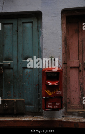 Indian Post Box, Varanasi, India Stock Photo - Alamy