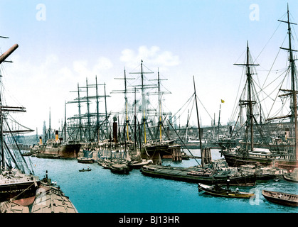 The Hamburg Segelschiffhafen (Sailing Ship Harbor) in 1906 was a key ...