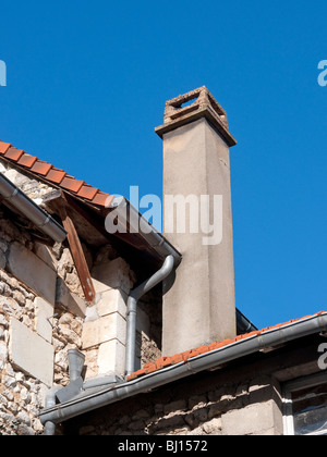 Tall brick chimney stack - France Stock Photo - Alamy