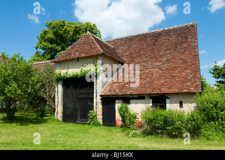 Old french barn Stock Photo - Alamy