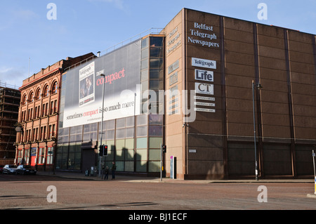 Outside of the Belfast Telegraph building, Royal Avenue, Belfast Stock ...