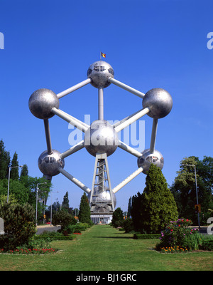 The Atomium from Heysel Park, Heysel, City of Brussels (Bruxelles ...