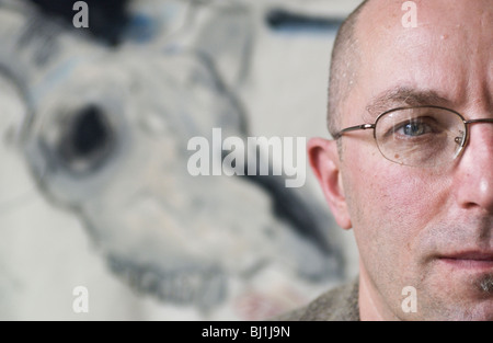 Welsh artist Iwan Bala pictured in his Cardiff studio Stock Photo - Alamy
