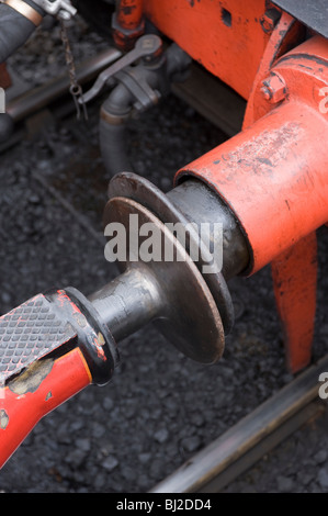 Steam Train Buffers Stock Photo - Alamy