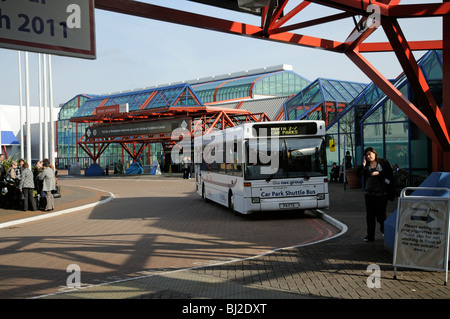 Car park shuttle bus at the NEC Birmingham England UK Stock Photo - Alamy